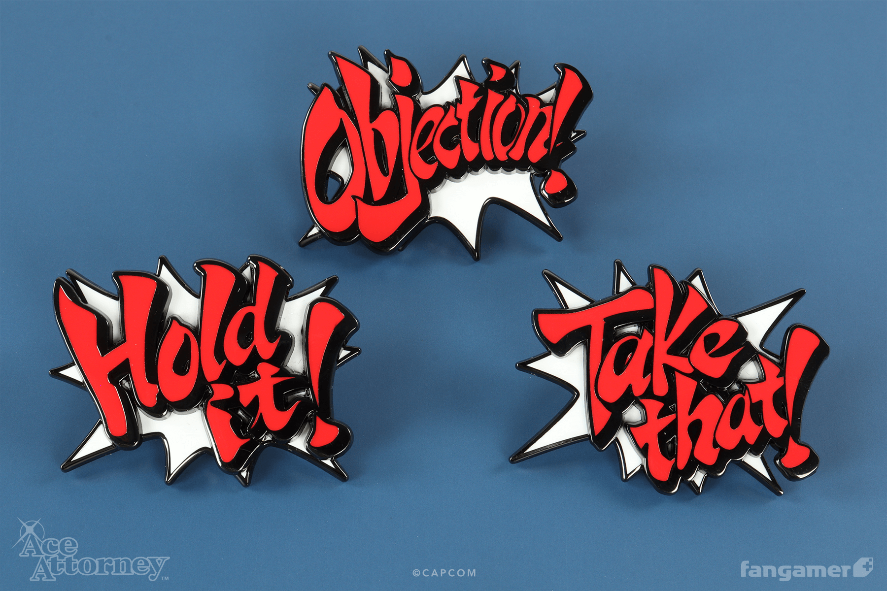 Ace Attorney - Interjection! Pin Set - Fangamer Europe